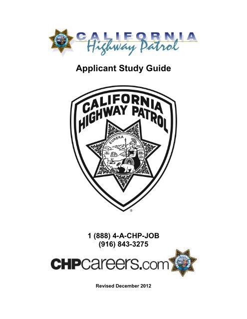 Applicant Study Guide - California Highway Patrol - State of California