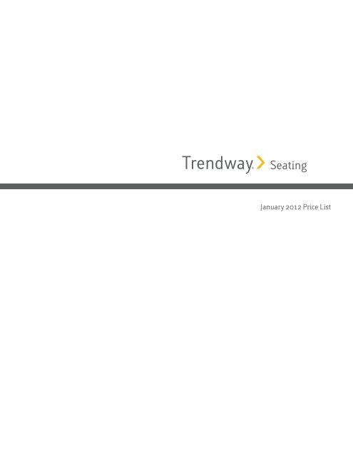 Seating Price List - Trendway