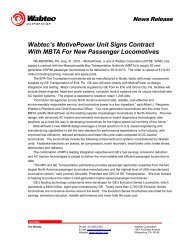 Locomotive Product Catalog - Wabtec