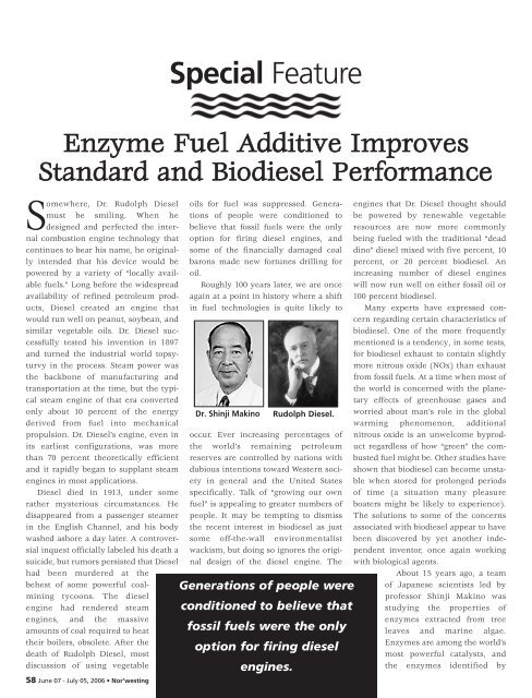 special report - Soltron Enzyme Fuel Treatment