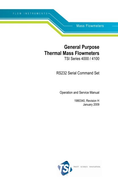 Series 4000/4100 RS232 Serial Command Set - Tsi