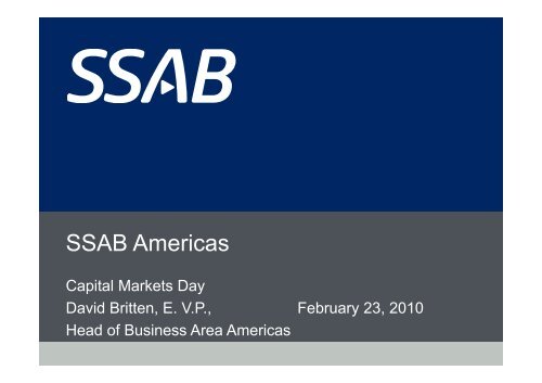 SSAB Americas (David Britten)