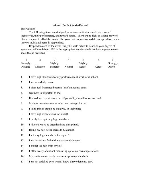 Almost Perfect Scale-Revised Instructions The following ... - TBO.com