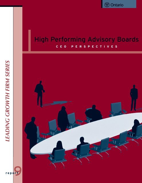 High Performing Advisory Boards - Ministry of Research and ...