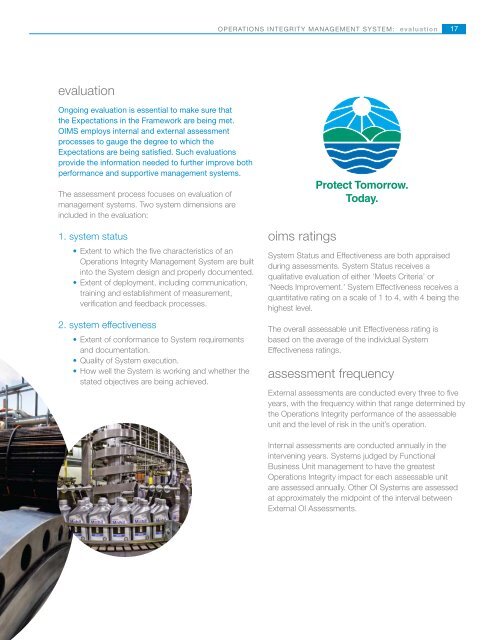 16 OPERATIONS INTEGRITY M