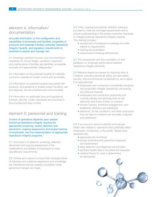 8 OPERATIONS INTEGRITY MA