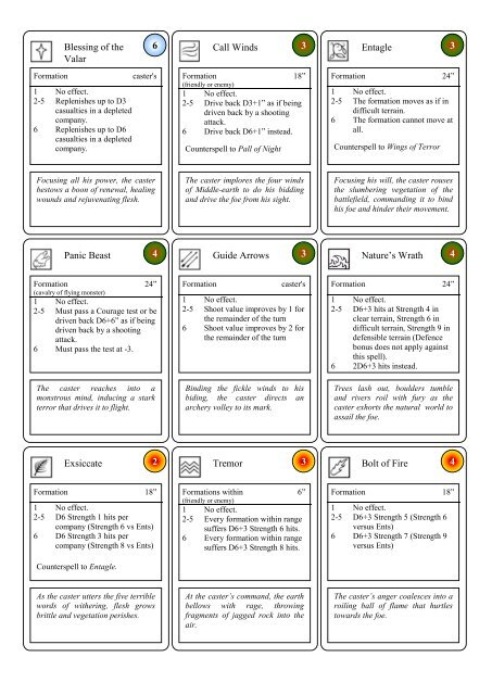 Blessing of the Valar For