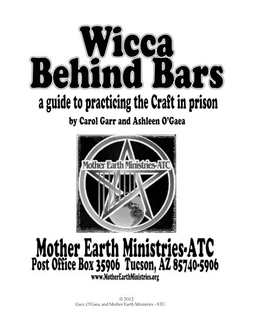 Wicca Behind Bars - Mother Earth Ministries
