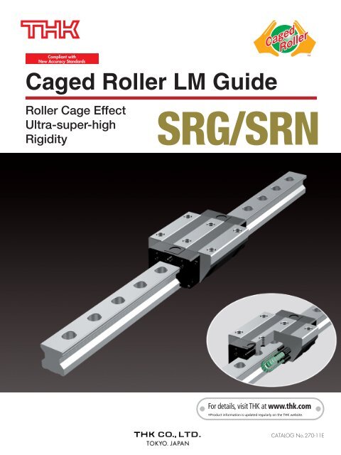Caged Roller LM Guide SRG/SRN - THK Technical Support