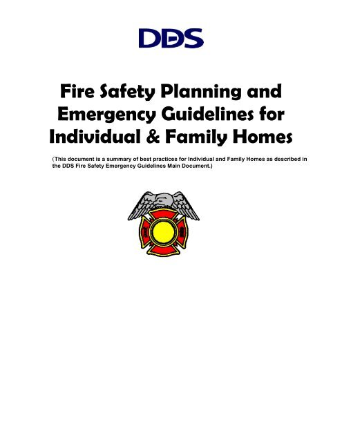 Fire Safety Planning and Emergency Guidelines for Individual - CT.gov