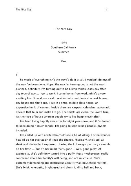 Novel Excerpt - Hidden People.net