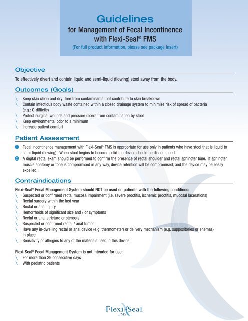 Flexi-Seal Guidelines