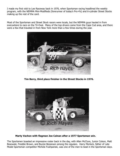 The world's most recognized short track photographer, Rich