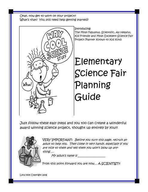 Elementary Science Fair Planning Guide - Twin Falls School District ...