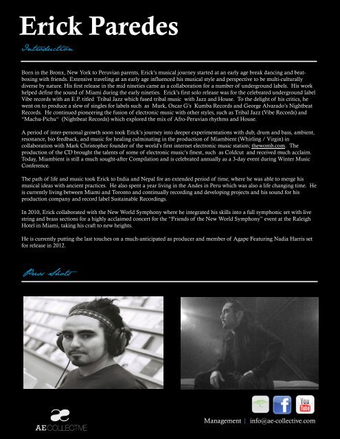 Erick Paredes - AE Collective