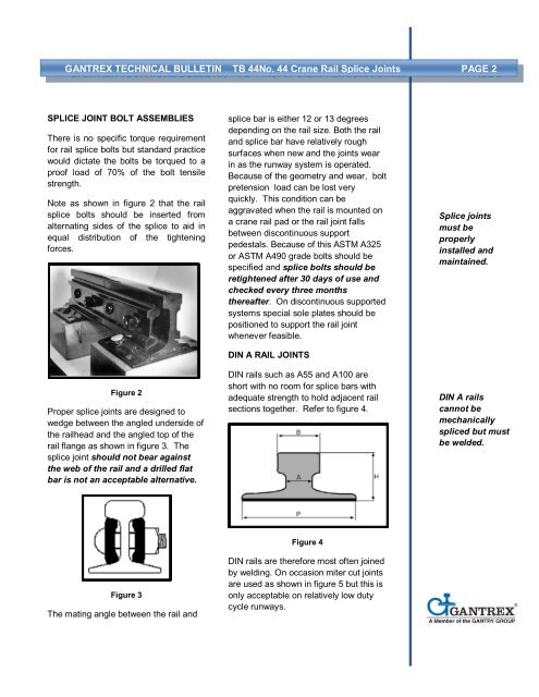 GANTREX TECHNICAL BULLETI