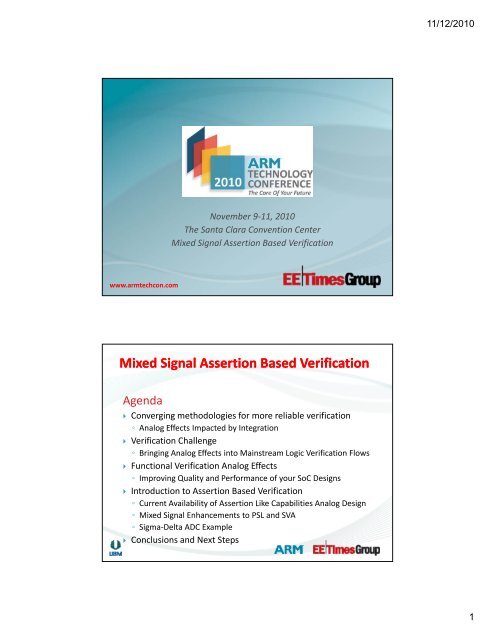 Mixed Signal Assertion Based Verification - Cadence Design Systems