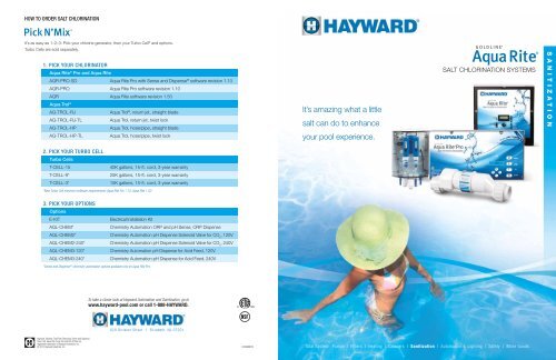 Salt Chlorination Product Brochure (LITAQRBR10) - Hayward Pools