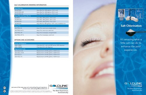 Salt Chlorination - Brochure - Hayward Pools