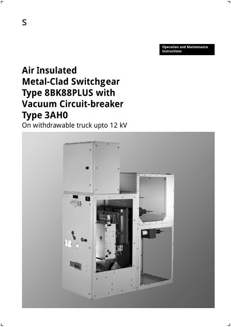 Air Insulated Metal-Clad Switchgear Type ... - Pradip Powertech