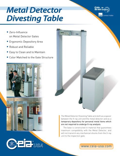 Metal Detector Divesting Table