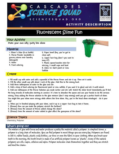 Fluorescent Slime Fun