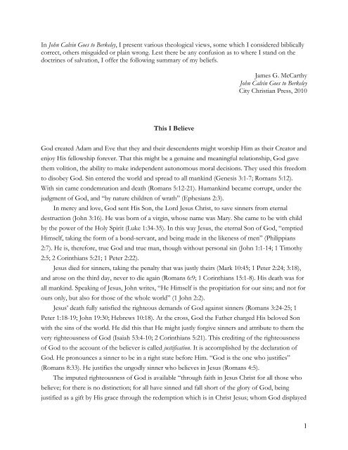 This I Believe.pdf - James G. McCarthy