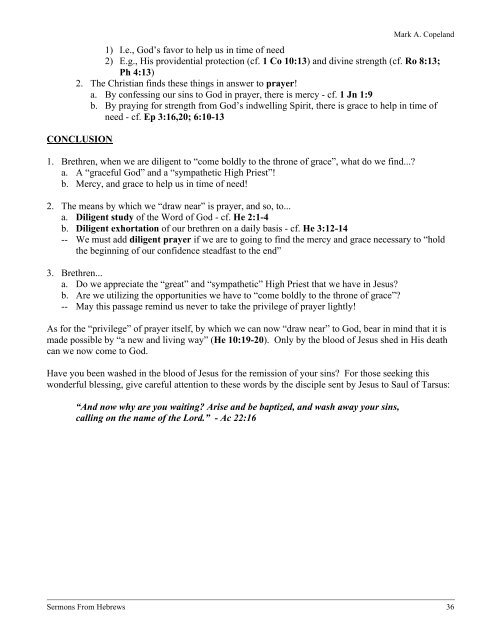 Mark A. Copeland 1) I.e.,