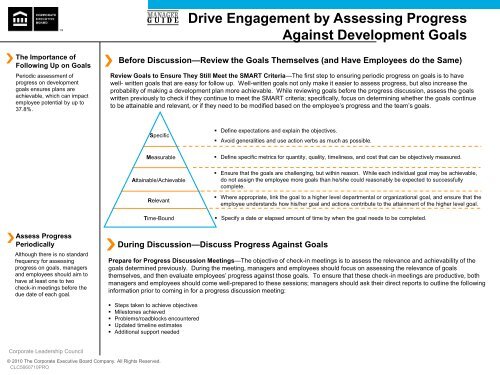 Drive Engagement by Assessing Progress Against Development ...