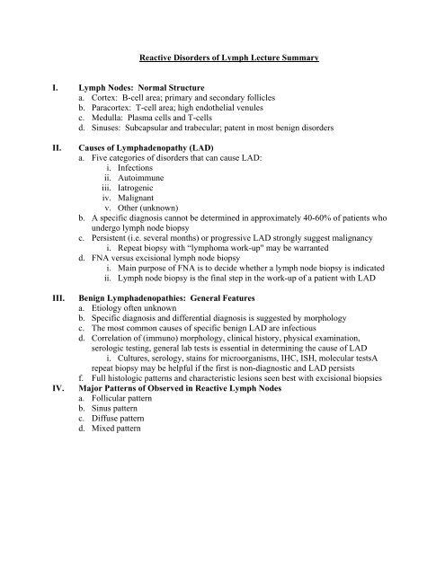Lymph Node Pathology Pearls 8064