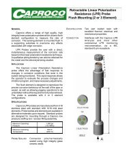 Retractable Electrical Resistance (ER) Probe Tube Loop ... - Caproco