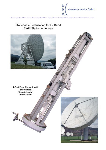 Switchable Polarization for C- Band Earth Station Antennas - ESA ...