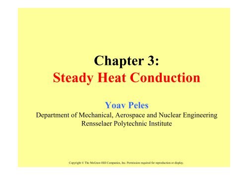 Chapter 3: Steady Heat Conduction