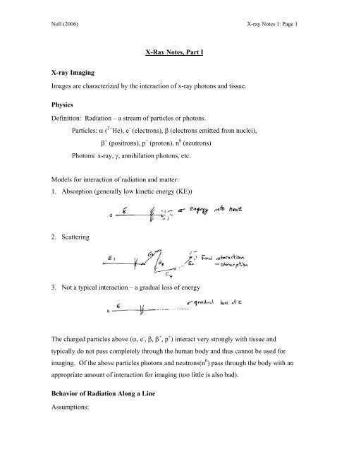 X-ray Notes 1
