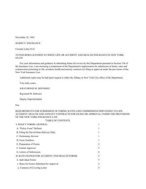 Circular Letter No. 6 (1963) - Department of Financial Services ...