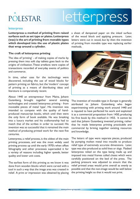 letterpress - Print Dynamics