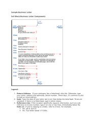 BUSINESS LETTER BLOCK STYLE