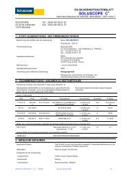 Fiche de données de sécurité - Soluscope
