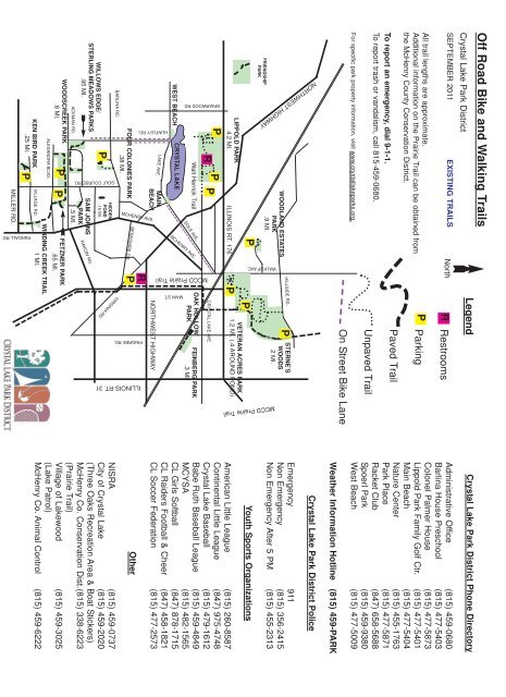 FAST Facts Park/Facility Map and Information Trifold - Crystal Lake ...