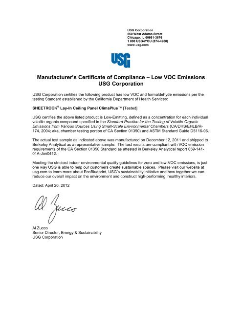 Usg Sheetrock Brand Lay In Ceiling Panel Climaplus | Shelly Lighting