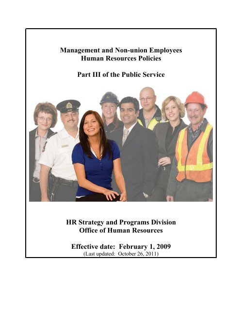 Part III of the Public Service - Government of New Brunswick