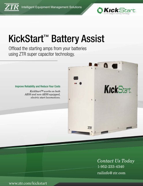Download KickStart Brochure - ZTR Control Systems