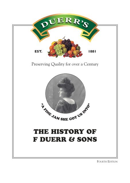 The history of f duerr & sons - Duerr's