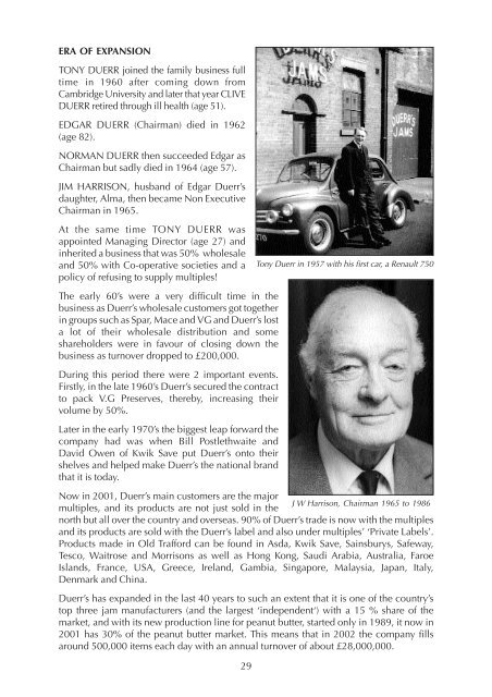 ERA OF EXPANSION TONY DUE