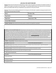Position Analysis Questionnaire (PAQ)