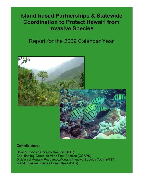 2009 Statewide Report - Hawaii Invasive Species Partnerships