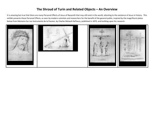The Shroud of Turin and Related Objects - Holy Shroud Guild