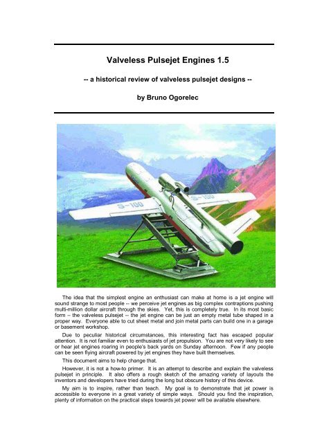 Valveless Pulsejet Engines 1.5 - Home made jet & pulsejet engine