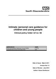 Continence Care Pathway - NHS South Gloucestershire