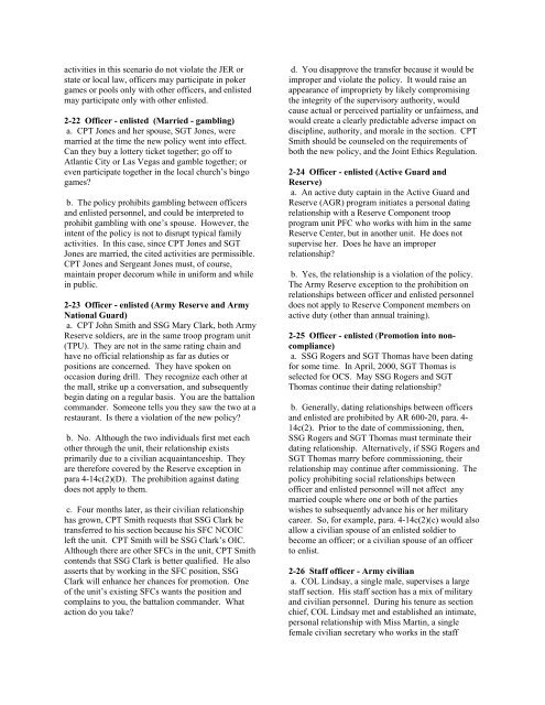 activities in this scenar